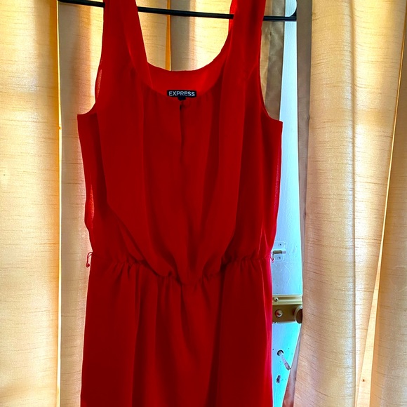 Express | Dresses | Red Express Dress | Poshmark